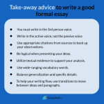 How to Write a Formal Essay | Example, Format & Rules