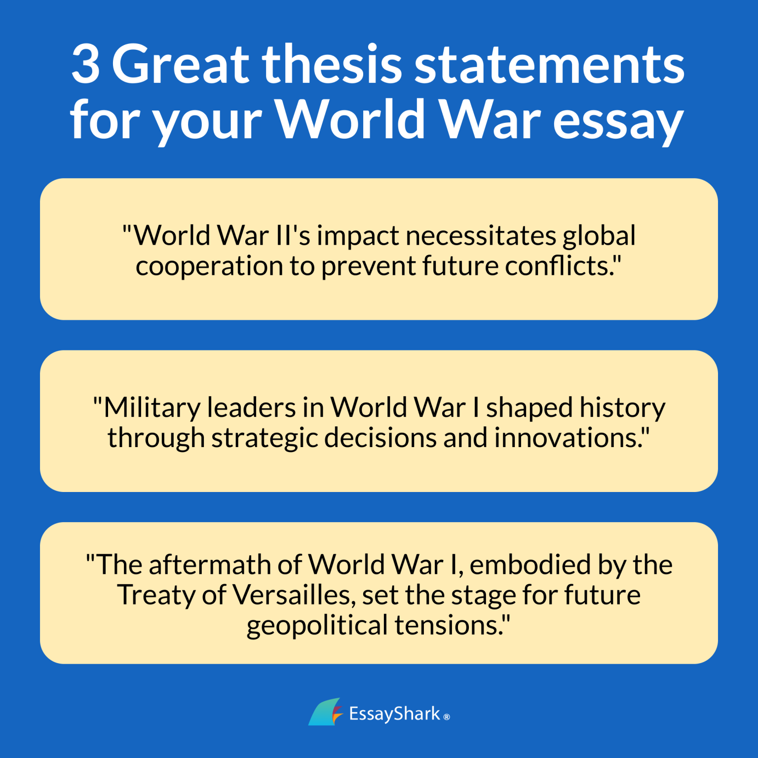 100+ World War 1 and World War 2 Topics With Examples