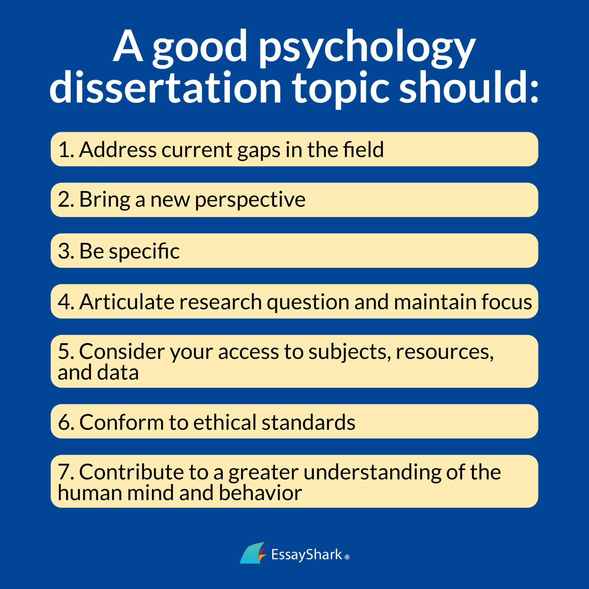 70 Unique Psychology Dissertation Topics in 2024