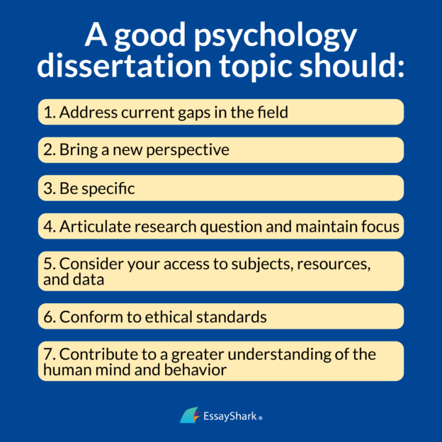 70 Unique Psychology Dissertation Topics in 2024