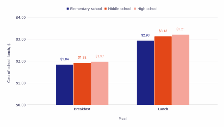 How Much Do School Lunches Cost Per Year?